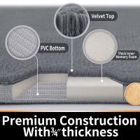 China Comfortable and Durable Rectangle Memory Foam Bath Mat Rug 3pcs Bathroom Floor Rugs for sale