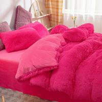 China Princess Style Custom Christmas Luxury Shaggy Flanell Warm Bedding for Autumn Winter for sale