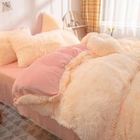 China Princess Style Custom Christmas Luxury Shaggy Flanell Warm Bedding for Autumn Winter for sale