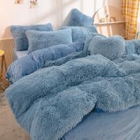 China Princess Style Custom Christmas Luxury Shaggy Flanell Warm Bedding for Autumn Winter for sale