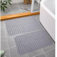 China Custom Logo Embroidery Bath Mat Tub Non Slip Bathtub ShowerMat Absorbent Bathroom Mat for sale