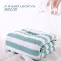 China Two-piece Absorbent Coral Fleece Bath Towel Set for in Pink Blue Green Purple or Brown for sale