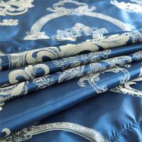 China European Style Embroidery Satin Bedding Set 3 Piece Duvet Cover Bed Sheet Pillow Case for sale