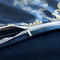 China European Style Embroidery Satin Bedding Set 3 Piece Duvet Cover Bed Sheet Pillow Case for sale