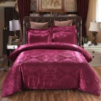 China European Style Embroidery Satin Bedding Set 3 Piece Duvet Cover Bed Sheet Pillow Case for sale