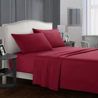 China 100% Polyester Brushed Pongee Microfiber Bed Sheet Set for Hotel All-Season Bedding for sale