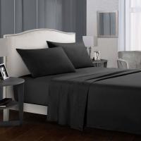 China 100% Polyester Brushed Pongee Microfiber Bed Sheet Set for Hotel All-Season Bedding for sale