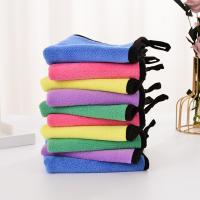 China Car Wash Towel Coral Velvet Cleaning Absorbent Rag Microfiber Car Towel Custom 30*30cm for sale