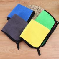 China Car Wash Towel Coral Velvet Cleaning Absorbent Rag Microfiber Car Towel Custom 30*30cm for sale
