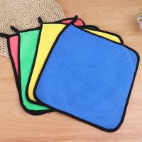 China Car Wash Towel Coral Velvet Cleaning Absorbent Rag Microfiber Car Towel Custom 30*30cm for sale
