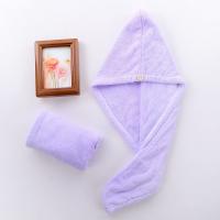 China All Ages Bath Coral Fleece Dry Hair Hat with Polyester Fiber Absorbent Towel for sale