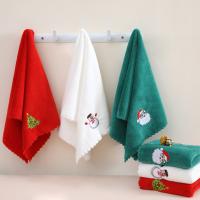 China Accompanied by Hand Gift Soft and Absorbent Christmas Towel in Coral Velvet for Year for sale