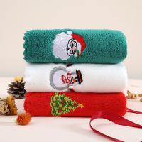 China Accompanied by Hand Gift Soft and Absorbent Christmas Towel in Coral Velvet for Year for sale
