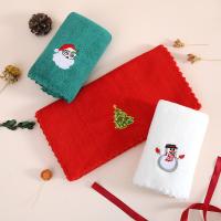 China Accompanied by Hand Gift Soft and Absorbent Christmas Towel in Coral Velvet for Year for sale