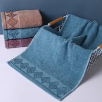 China Towel pure cotton absorbent thickened soft plain gift household face towel cotton for sale