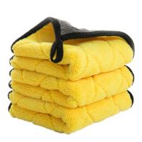 China Car Cleaning Towel Window Towel Super Soft Non-lint Coral Fleece for Home Hotel Spa for sale