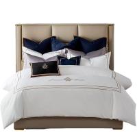 China Custom Cotton Hotel Bedding Set with Percale European Style and Luxury Embroidery Logo for sale
