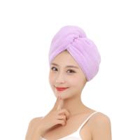 China Customized Printing Designs Elastic Microfiber Turban Towel Wrap for Hair Shower Drying for sale
