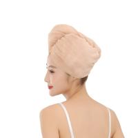 China Customized Printing Designs Elastic Microfiber Turban Towel Wrap for Hair Shower Drying for sale