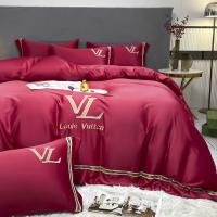 China Luxury Embroidery Washed Cotton Silk 4 Pcs King Size Bedding Set for Elegant Home Decor for sale