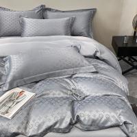 China Polyester / Linen / Cotton Luxury Jacquard Bedding Sets Collections 4 Pcs Comforter for sale