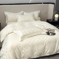 China Polyester / Linen / Cotton Luxury Jacquard Bedding Sets Collections 4 Pcs Comforter for sale