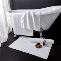 China Hotel Bathroom Non-Slip Mat Pure Cotton for Shower Room Absorbent Foot Mat Home Washable for sale