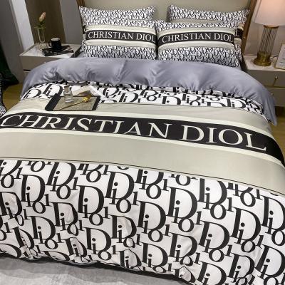 China 200TC All-Season Luxury Bed Sheets King Size Bedding Set with Fashion Name Design for sale