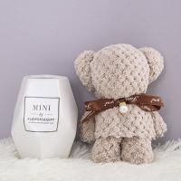 China Pineapple Bear Towel Solid Color Cute Rabbit Bear Shaped Coral Fleece Hand Towel for Home for sale