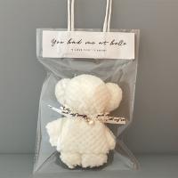 China Pineapple Bear Towel Solid Color Cute Rabbit Bear Shaped Coral Fleece Hand Towel for Home for sale