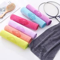 China Sports Custom Logo Microfiber Sweat-absorbing Towel for Outdoor Activities Quick-drying for sale