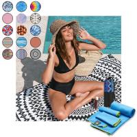 China Custom Microfiber Outdoor Beach Towel with QUICK-DRY Absorbency and Printed Design for sale