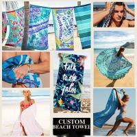 China Custom Design Microfiber Beach Towel Fast Shipping Large Size Ideal for Summer Sports for sale
