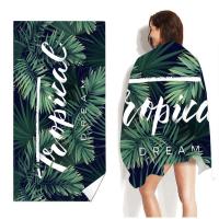 China Custom Design Microfiber Beach Towel Fast Shipping Large Size Ideal for Summer Sports for sale