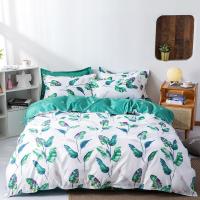 China 100% Cotton Air-permeable Plant Pattern Juego De Sabanas De Algodon Customized Comforter for sale