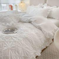 China Air-permeable 7 Pieces Fluffy Duvet Quilt Bedding Set with Matching Curtains for sale