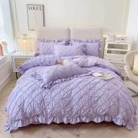 China Air-permeable 7 Pieces Fluffy Duvet Quilt Bedding Set with Matching Curtains for sale
