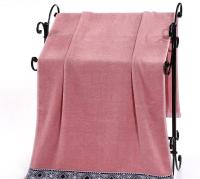 China Plain Dyed Jacquard Pattern High Set Bath Towel Made of 100% Pure Cotton Material for sale