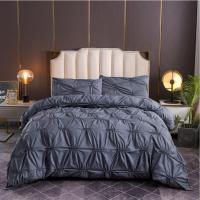 China 100% Polyester Solid Color Fern Flower Craft Duvet Bedding Set for Homeuse Plain Style for sale