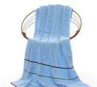 China ALL Age Group 70*140cm Pure Cotton Large Bath Towel with Excellent Water Absorption for sale