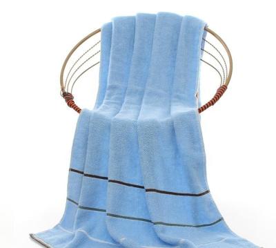 China ALL Age Group 70*140cm Pure Cotton Large Bath Towel with Excellent Water Absorption for sale