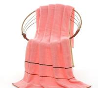 China ALL Age Group 70*140cm Pure Cotton Large Bath Towel with Excellent Water Absorption for sale
