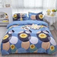China 40S Fabric Count 200TC Thread Count Super King Printed Bedding Set Luxury Cover Designs for sale