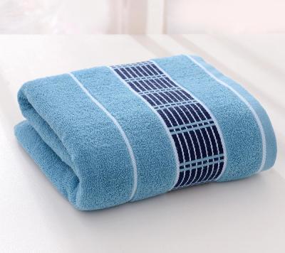 China Revolutionize Your Bath Experience with Our 70*140cm Bath Towel in Solid Color Stripes for sale