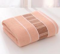 China Revolutionize Your Bath Experience with Our 70*140cm Bath Towel in Solid Color Stripes for sale