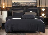 China 2kg Weight 100% Polyester Satin Stripe Pattern Bedding Set for Home or Hotel Customized for sale