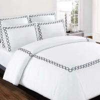 China Nantong Luxury Duvet Bedding Sets With Stitch Embroidery Covers For King Size Bed for sale