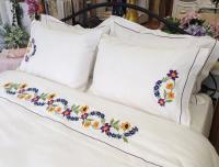 China Nantong Luxury Duvet Bedding Sets With Stitch Embroidery Covers For King Size Bed for sale