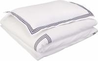 China 128x68 Fabric Density Embroidery White Comforter Sets Duvet Cover for Hotel Bedding for sale