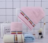 China Customizable Absorbent Cotton Towels for All Ages in Home and Hotels Custom Logo for sale